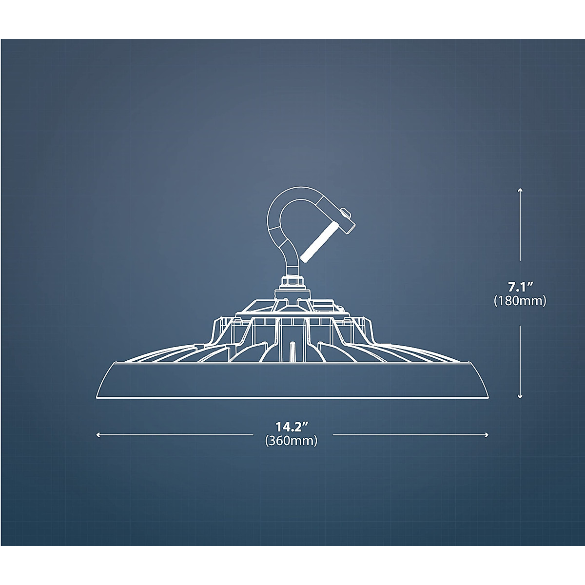 HBC4 240W White LED UFO High Bay in 5000K