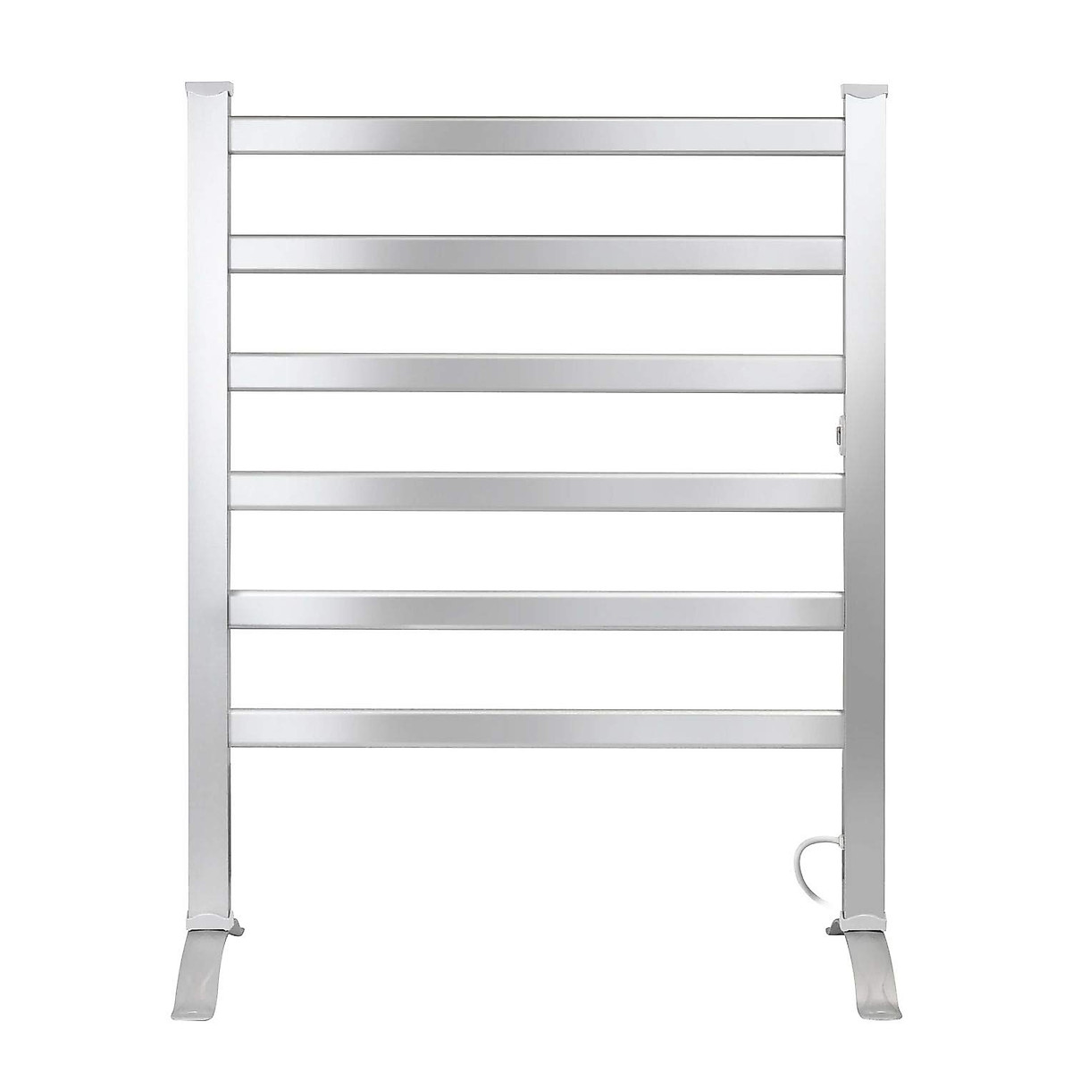 2-in-1 Towel Warmer and Drying Rack, Heated Towel Rack, Free Standing & Wall Mount with 6 Bars & Aluminum Frame for Bathroom (UL Certified)