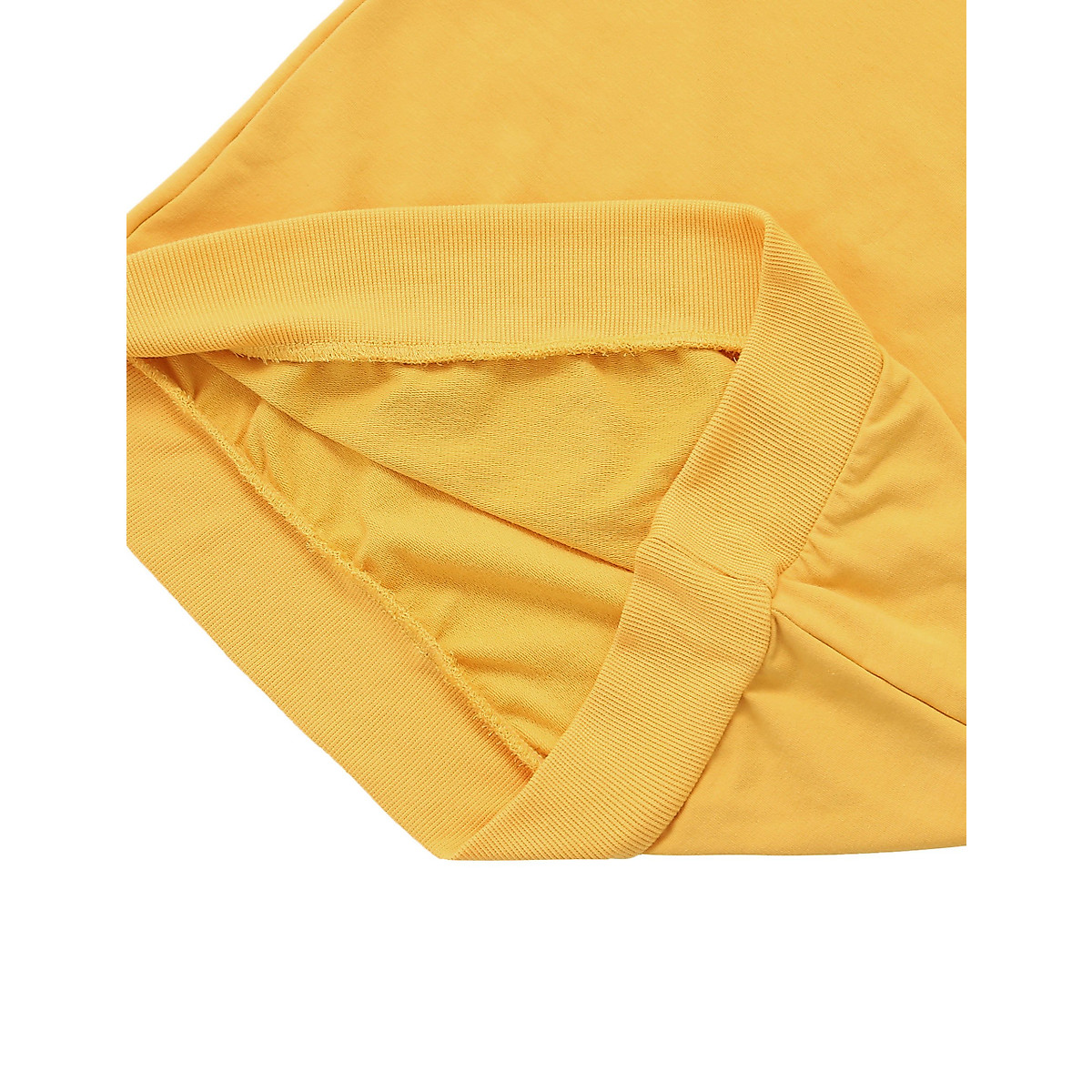 SweatyRocks Sweatshirt Women Pink Alien Patch Drop Shoulder Long Sleeve Shirt (Medium, Gold)