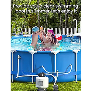 SUMMERBUDDY Above Ground Pool Parts Kit, Replacement Pool Pump Part with Split Plunger Valve, Plunger Valve, 1.5" Inlet Water Nozzle, 1.25" Outlet Strainer, Pool Hose Adapter