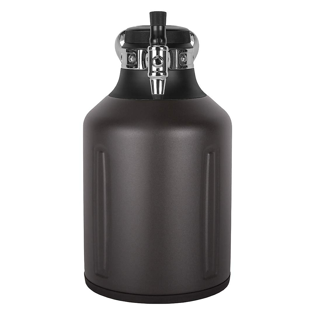 GrowlerWerks uKeg Go Carbonated Growler Beer Gift and Craft Beverage Dispenser for Beer, Soda, Cider, Kombucha and Cocktails, Amazing Gift for Beer Lovers,128 oz, Tungsten