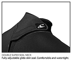 O'Neill Women's Epic 4/3mm Back Zip Full Wetsuit, Black/Black/Black, 6