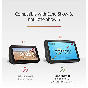 Made for Amazon Battery Base in White, for Echo Show 8 (1st and 2nd Generations)