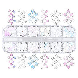 Snowflake Glitter Resin Fillings Flakes Sequins Epoxy Resin Mold Filler for DIY Jewelry Making Nail Art Decor