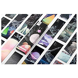 The Constellation Theme Colorful Bookmarks, 30 PCS