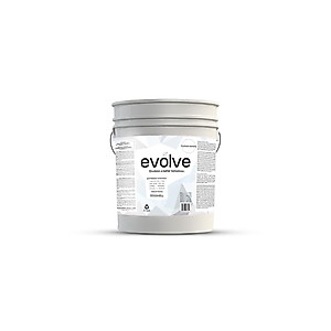 EVOLVE Paint & Primer: Environment-friendly, Low Sheen with One-coat Coverage for Interior & Exterior surfaces (Cloud White, 5-Gallon)