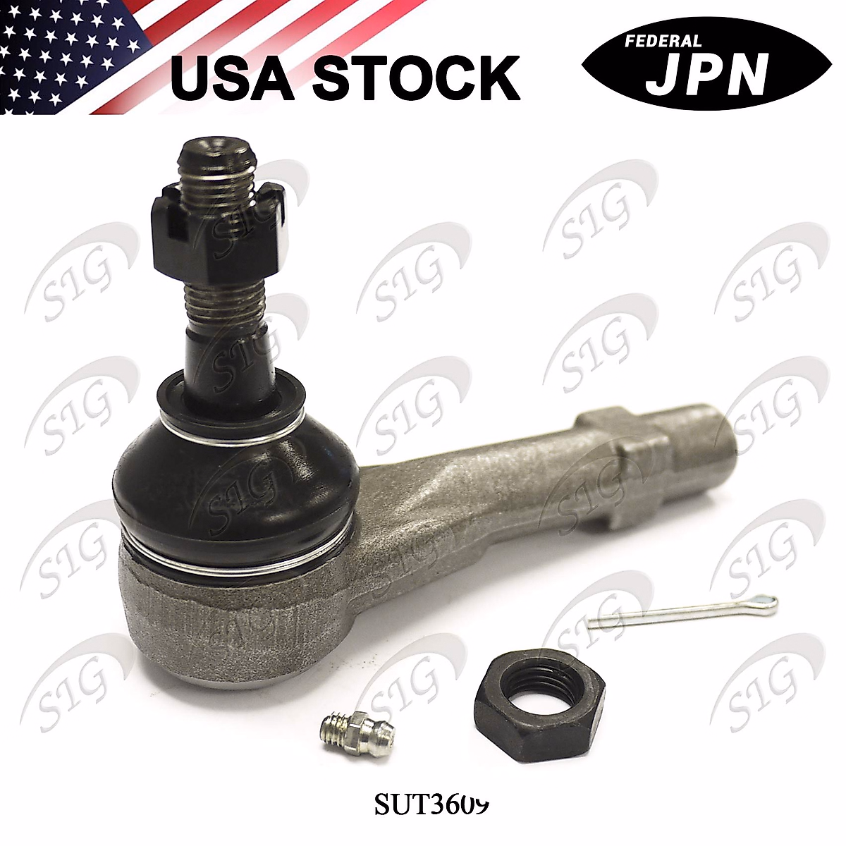 Front Outer Tie Rod End Compatible with Chevrolet & GMC & Hummer Model Avalanche 2500 & Express & Silverado & Suburban & Savana & Sierra & Yukon XL & H2 (Replacement# 19352244, ES3609) - SUT3609