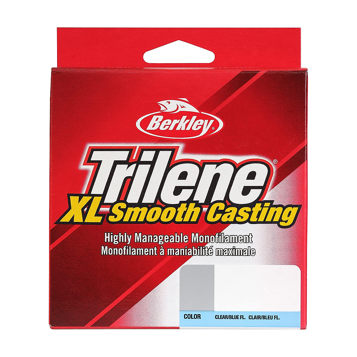 Berkley Trilene® XL®, Fluorescent Clear/Blue, 12lb | 5.4kg, 300yd | 274m Monofilament Fishing Line, Suitable for Freshwater Environments