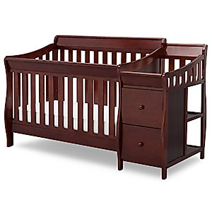 Full-Size Conversion Kit Bed Rails for Delta Children's Bentley Cribs | Multiple Finishes Available (Black Cherry Espresso)