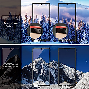 Pixel 6 Screen Protector Tempered Glass with Camera Lens Protector for Google Pixel 6 [Fingerprint Unlock][Anti-Scratch][6.4 Inch][2+ 2 Pack ]