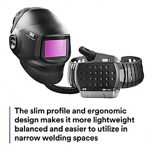 3M Speedglas Heavy-Duty Welding Helmet G5-01 with G5-01TW ADF and Adflo High-Altitude PAPR Assembly, Bluetooth, Natural Color Technology, 46-1101-30i , Black