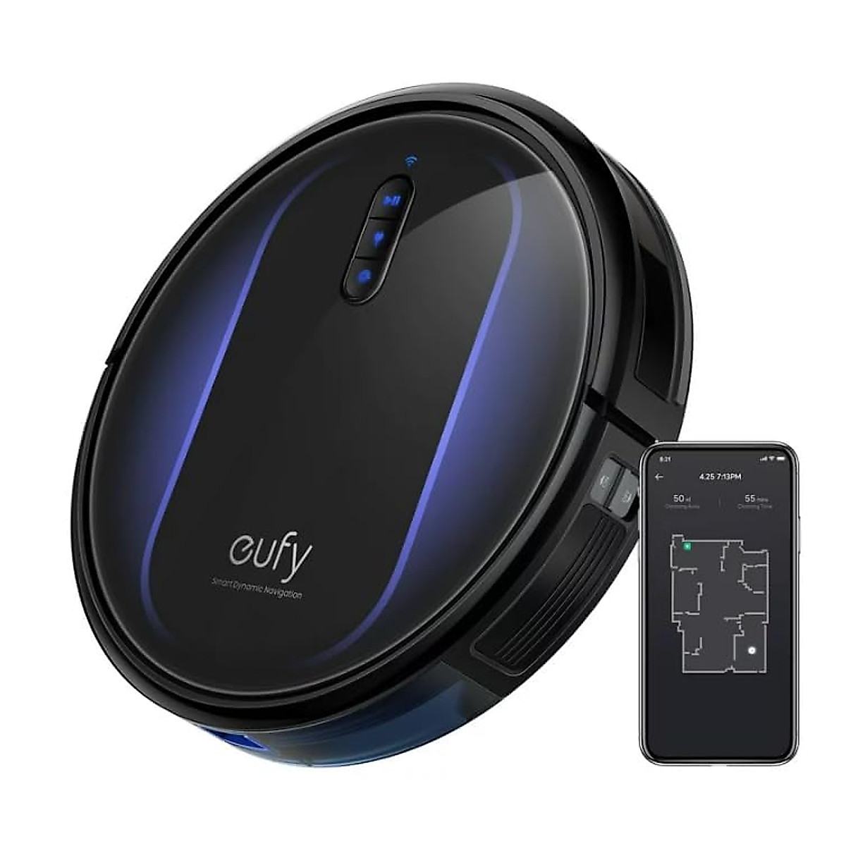 eufy by Anker RoboVac G32 Pro Robot Vacuum with Home Mapping, 2000 Pa Strong Suction, Wi-Fi Enabled, Ideal for Carpets, Hardwood Floors, and Pet Owners, Supports Only 2.4Ghz Wi-Fi (Renewed)