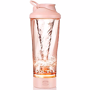 VOLTRX Premium Electric Protein Shaker Bottle, Made with Tritan - BPA Free - 24 oz Vortex Portable Mixer Cup/USB C Rechargeable Shaker Cups for Protein Shakes