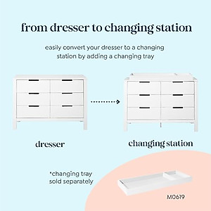 Carter's by DaVinci Colby 6-Drawer Dresser in White