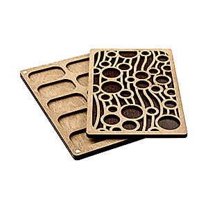 Wooden embroidery diamond painting accessories storage box Beads organizer with wooden lid Tray Divider Jewelry Box Needlework bead holder (#3)