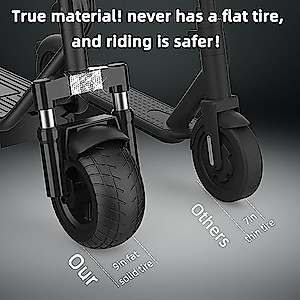 SWENAT Electric Scooter, Upgraded Removable Battery 36v15Ah,9" Fat Solid Tire Escooter for Adults with Max 30 Mile and 25Mph Speed 500W Motor Foldable (9in Fat tire Removable Battery)