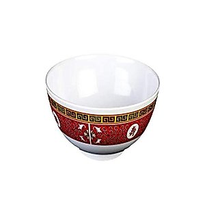 Thunder Group 12-Pack Longevity Collection, 5-7/8-Inch Diameter, Red Rice Bowl, 1 x 1 x 1 inches (5206TR)