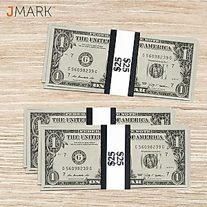 Money Bands Currency Sleeves Straps – Made in USA (Pack of 330 for $25) Self-Adhesive Money Wrappers for Bills Color Coded Wraps Meets ABA Standards, 7.5 x 1.25 inches – Counter Recyclable Kraft Paper