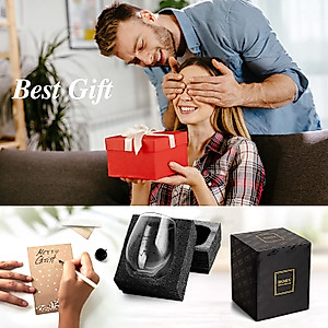 GunFawn Pisces Wine Glass Zodiac Sign Pisces Gift for Women,20oz Black Stemless Wine Glass Astrology Gifts for Women Men Constellation Tumbler Horoscope Gift