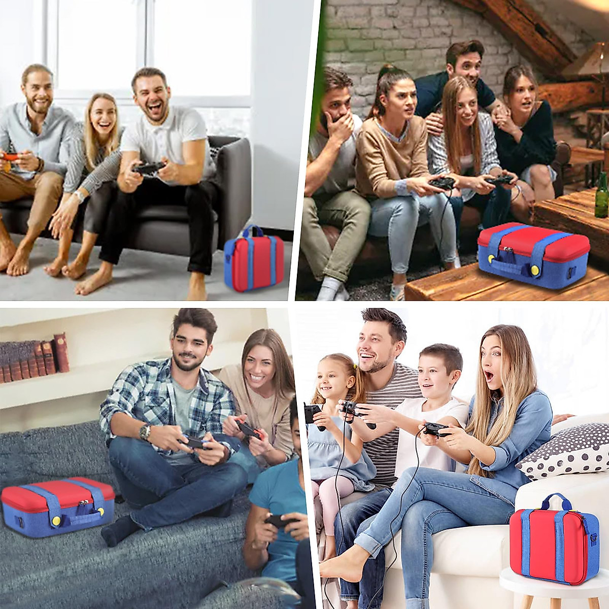 abcGoodefg Carrying Storage Case Compatible With Nintendo Switch, Protective Hard Shell Carry Bag for Nintendo Switch Console and Accessories