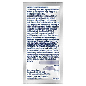 Crest 3D White Luxe Whitestrip Teeth Whitening Kit, Glamorous White, 14 Treatments( Each with 1 Upper/ 1 Lower), 28 Strips