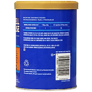 Maxwell House Master Blend Ground Coffee, 11.5-Ounce Cannister (Pack of 4)
