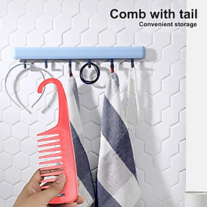 YEEPSYS Wide Tooth Comb for Curly Hair,Long Hair,Wet Hair,Detangling Comb, Paddle Hair Comb (Pink)