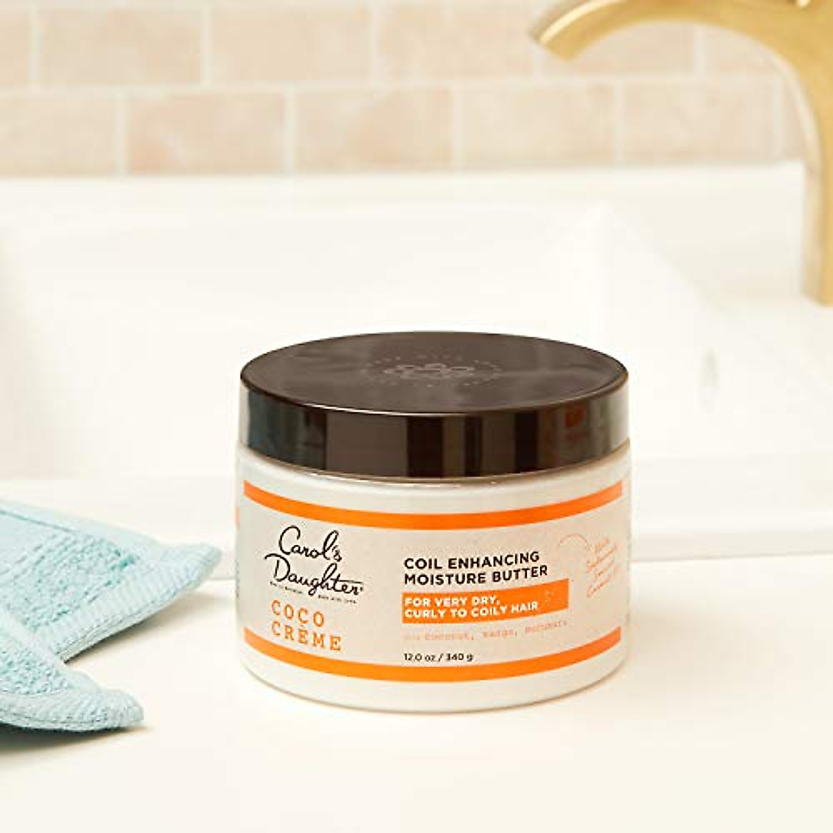 Carol’s Daughter Coco Creme Coil Enhancing Moisture Butter for Very Dry Hair, with Coconut Oil and Mango Butter, Paraben Free and Silicone Free Butter for Curly Hair, 12 oz