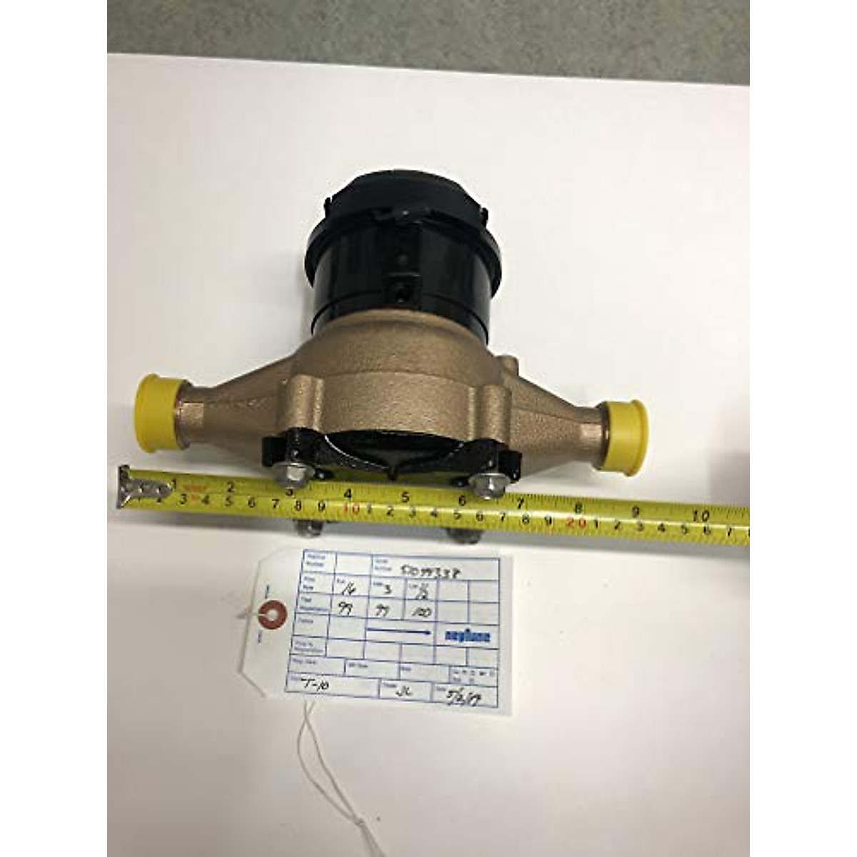 3/4 x 3/4 Neptune T-10 Water Meter Direct Read Cubic Feet