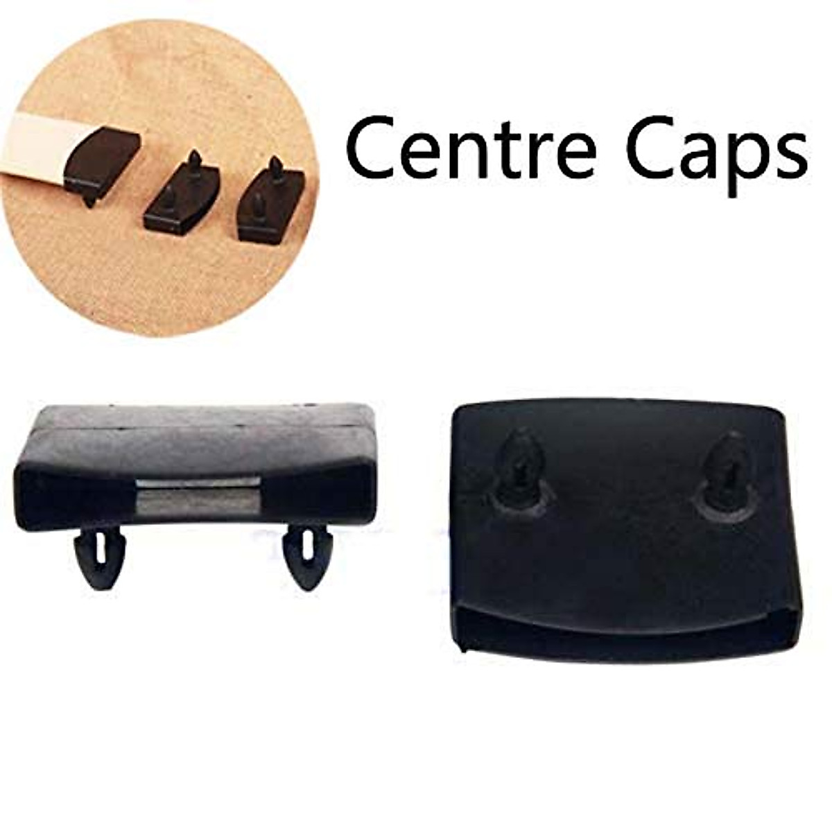 XIAONAN 20Pcs 53mm x 9mm Plastic Bed Slat Cover Replacement Holders End Caps+Centre Caps for Holding Securing Wooden Slats Bed Base,10pcs End Caps + 10pcs Centre Caps