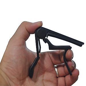 Guitar Picks Guitar Capo Acoustic Guitar Accessories Trigger Capo Key Clamp Black With 6 Pcs Guitar Picks