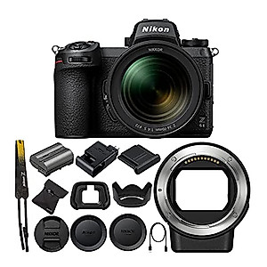 Nikon Z 6II FX-Format Mirrorless Camera with NIKKOR Z 24-70 and FTZ II Mount Adapter Bundle (2 Items)