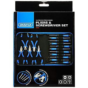 Draper 48958 16-Piece Precision Pliers and Screwdriver Set