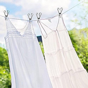 UXZDX Multi-Purpose Stainless Steel Clothespins, Stainless Steel Household Clothespins, Silver (Color : Silver)