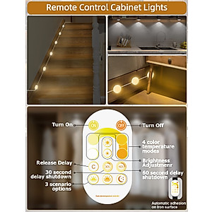 MATICOD Under Cabinet Lights Plug in Dimmable White LED Under Cabinet Lighting, Bluetooth Smart APP Remote Control Closet Lights Kitchen Lights, Under Counter Lights for Kitchen, Cabinet