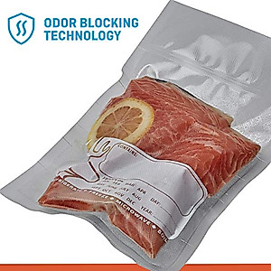 PrimalTek Cut-to-Size Vaccuum Bag Rolls - User Friendly for Food Savers – Microwave, Freezer and Boil Safe, BPA-Free, Compatible with Most Vacuum Seal Machines (11” x 20' (6 Rolls))