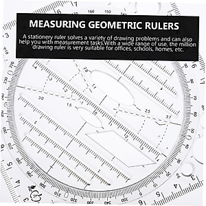 STOBOK 1pc Drawing Millions of Feet Drawing Ruler Architectural Templates Architect Scale Patchwork Ruler Interior Design Ruler Transparent Quilting Ruler Child Plastic Curve Limiter