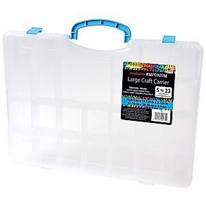 The Beadery Large Craft Carrier Storage Container, clear