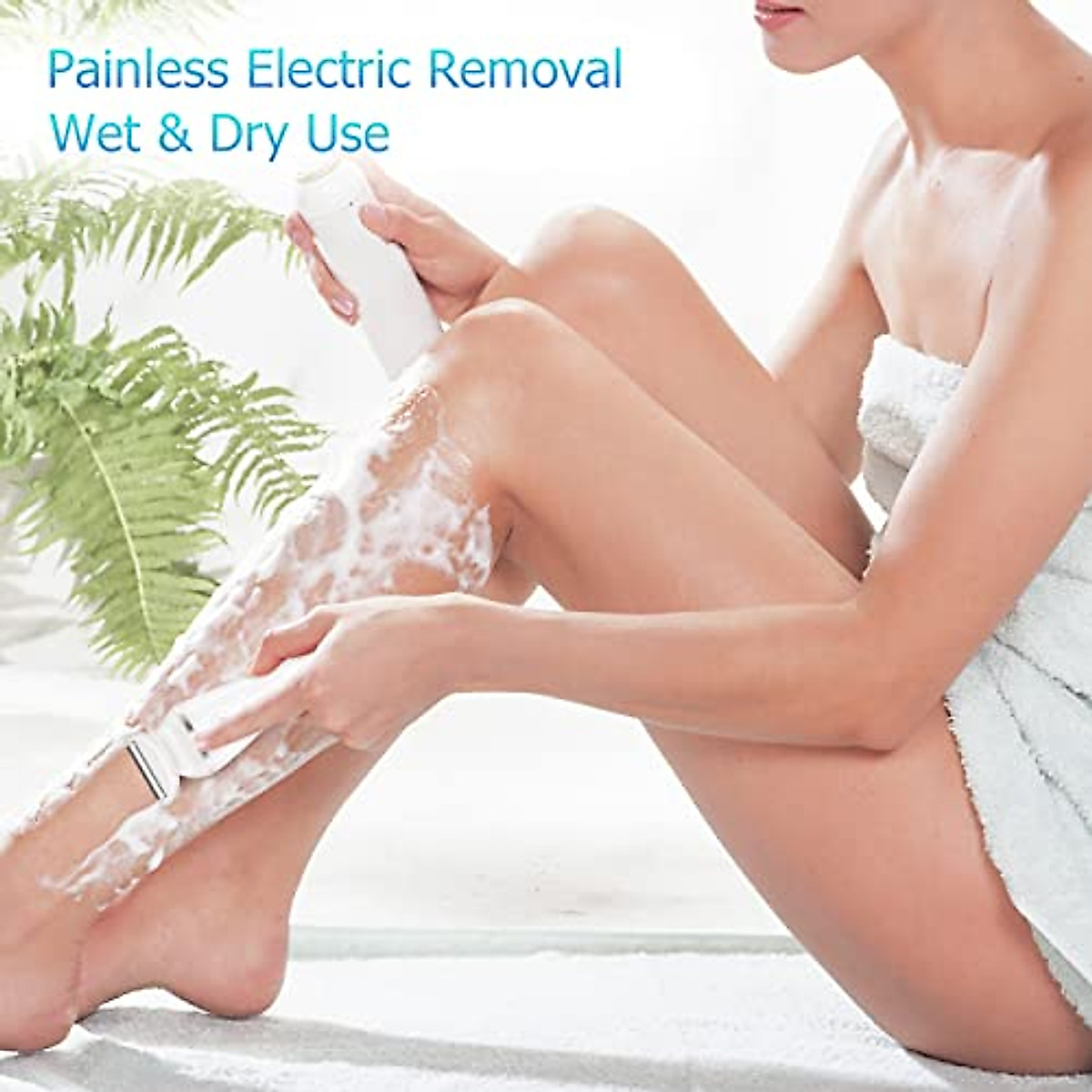 MHSY Electric Razor for Women, 3 in 1 Womens Shaver for Pubic Hair, Wet Dry Hair Removal Cordless Bikini Trimmer for Legs Underarms and Bikini Line Painless USB Rechargeable Lady Body Shaver