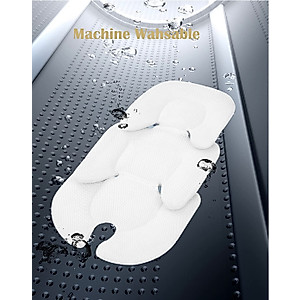 Pram Liner Universal Seat Liner Seat Cushion for Pushchair Stroller Baby Highchair Car Seat Insert Pad Soft Cosy Infant Newborn Reversible for Buggy Bassinet