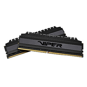Patriot Viper 4 Blackout DDR4 RAM 64GB (2X32GB) 3200MHz CL16 1.35v UDIMM Desktop Gaming Memory Kit Compatible with XMP - PVB464G320C6K