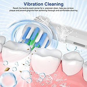 Replacement Heads Compatible with Oral B Braun, Sensitive Electric Toothbrush Heads Precision Refills for 7000, Sensitive Gum Care, Gentle Clean, OralB Pro 1000, 9600, 500, 3000, 8000, Plus (6 Count)
