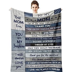 Yamco Gifts for Mom Blanket - Mom Birthday Gifts 60"x50" Blankets - Mother Birthday Gifts - Cool Birthday Gifts for Moms - Great Mama Gifts Unique - Gifts for Mothers Christmas - Best Mom Gift Ideas