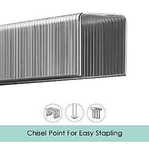 NEU MASTER Staple Gun with Contact Safety and Power Adjustable Knob（336pcs Staples and 200pcs Nails Included）and Premium Quality Standard T50 Staples and 18GA Brad Nails, 1508-Count