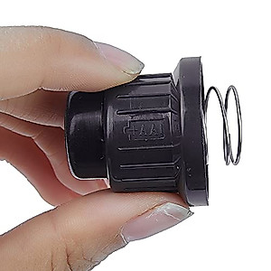 AA Battery Push Button Ignitor Caps, 2Pcs Igniter Replacement Caps with Springs for Gas Fire Pit, BBQ, Grill, Barbecue Spark Generator, With 0.866inch (22mm) mounting thread