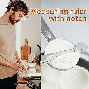 OWOXER Measuring Spoons Set of 7, Premium Heavy Duty 18/8 Stainless Steel Measuring Spoons Cups Set