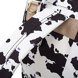 Ruzida Cow Spots Print Diaper Bag Backpack Maternity Baby Changing Bag Large Capacity Backpacks