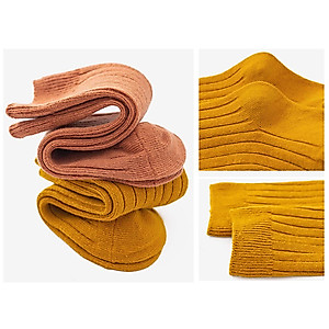 QandSweet Unisex-Baby Knee High Socks Seamless Toddler Boy Girls Cotton Uniform Stockings (0-6 Months, A Lot-6pairs)