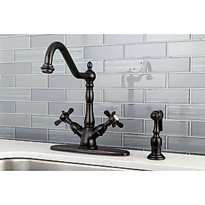 Kingston Brass KS1235BEXBS Essex Kitchen Faucet, Oil Rubbed Bronze, 12.25 x 8.5 x 2