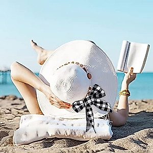 MuRealy Wreath Ribbons - 2.5 Inch Black Burlap Ribbon and Polyester with Buffalo Plaid, Stripes and Plaid Edged Ribbons, 4 Rolls 20 Yards Ribbons for Christmas, Weddings, Gifts Wrapping and Bow Decor